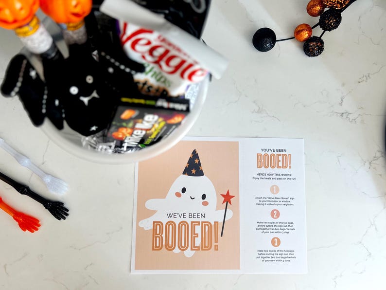 Halloween Boo Basket Printable | You've Been Boo'd Printable {INSTANT ...