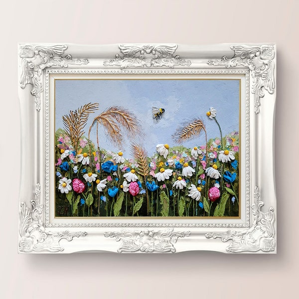 Daisy Painting - Etsy