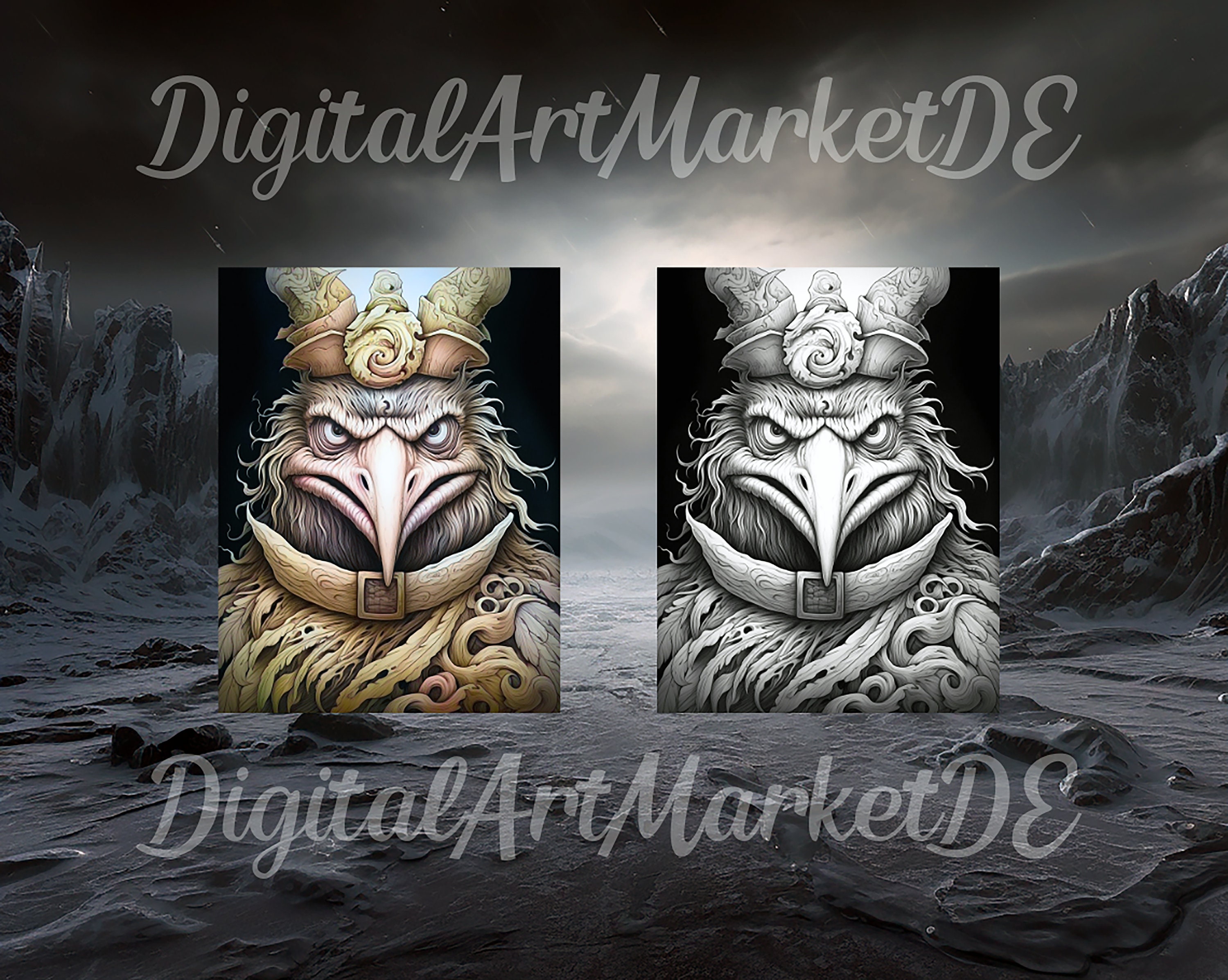 Absurd Penguins Coloring Pages for Adults Instant Download - Etsy