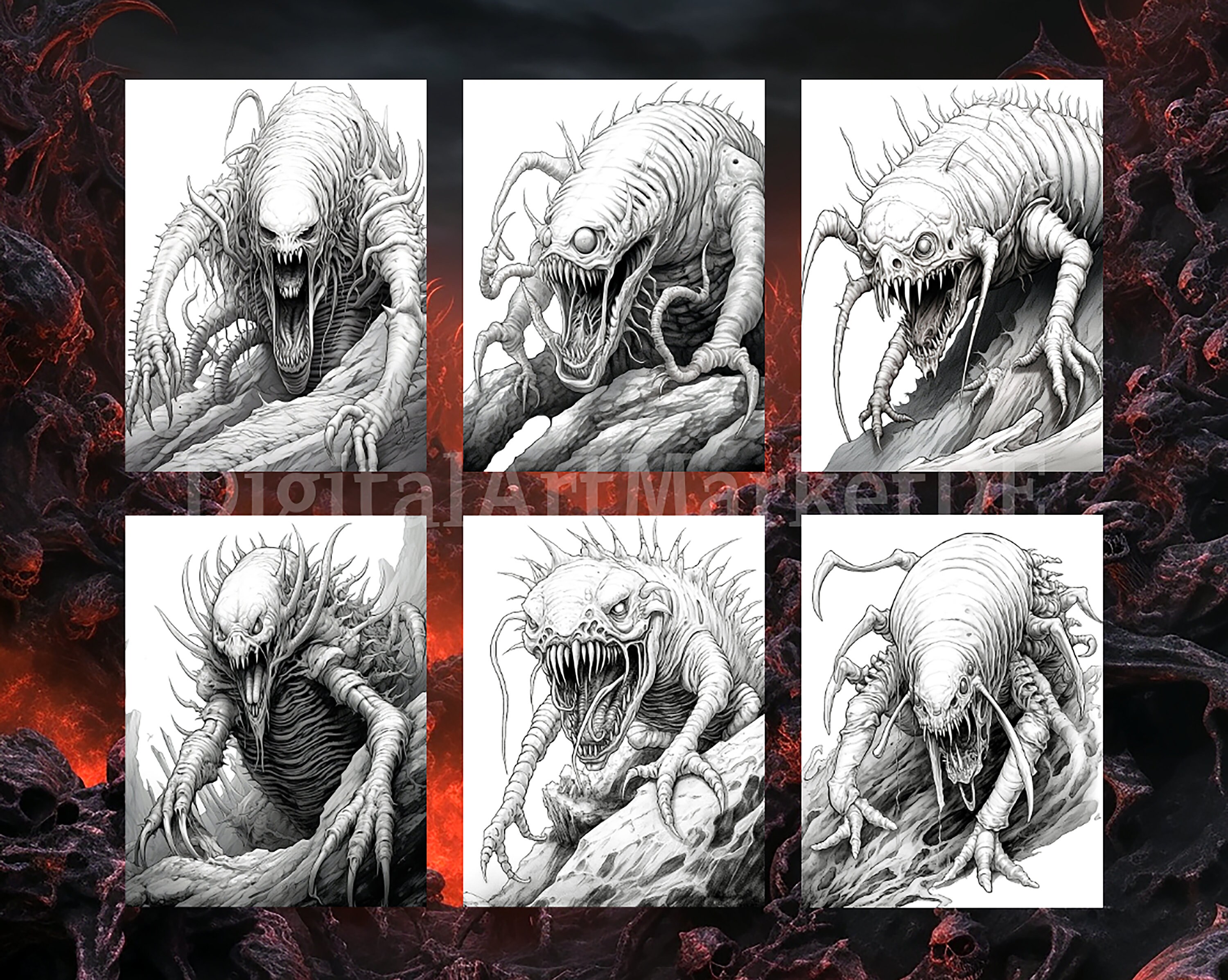 The Crawler Coloring Pages for Adults instant Download - Etsy