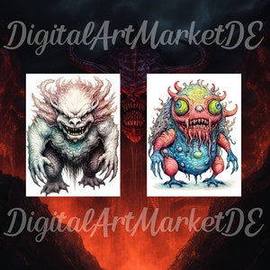 Absurd Creatures Coloring Pages,for Adults - Instant Download ...