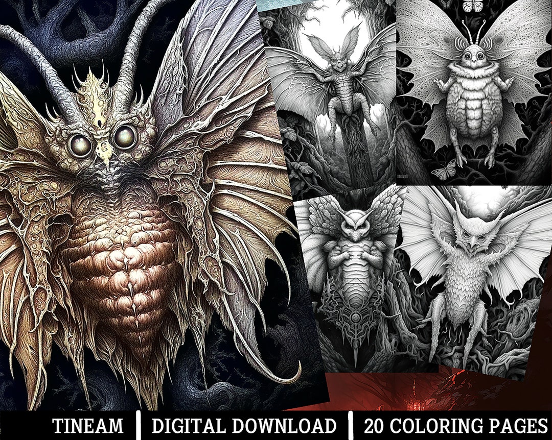 Daemon Tineam Coloring Pages for Adults instant Download - Etsy