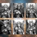 Valkyrie Coloring Pages,for Adults Instant Download Grayscale Coloring ...