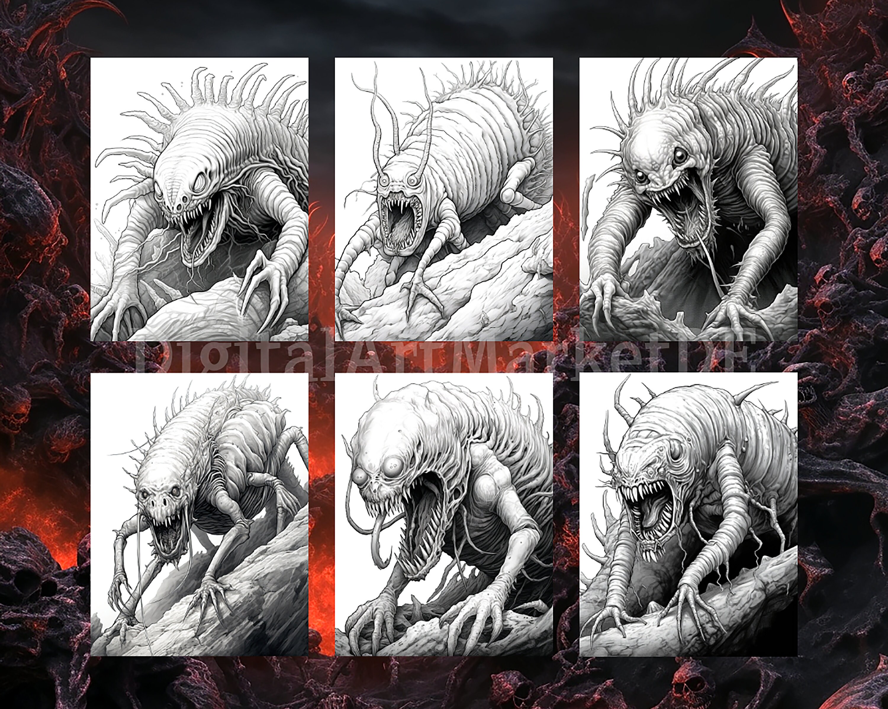 The Crawler Coloring Pages for Adults instant Download - Etsy