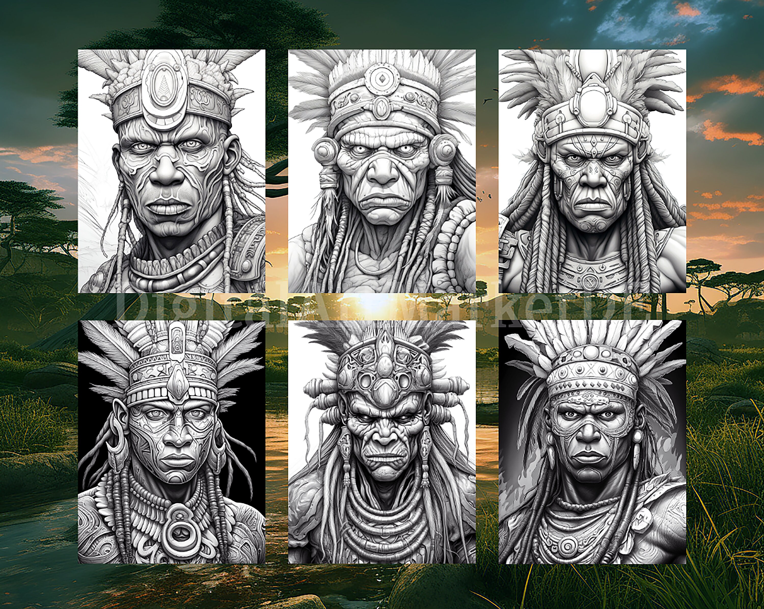 The Tribe Coloring Pages for Adults Instant Download - Etsy