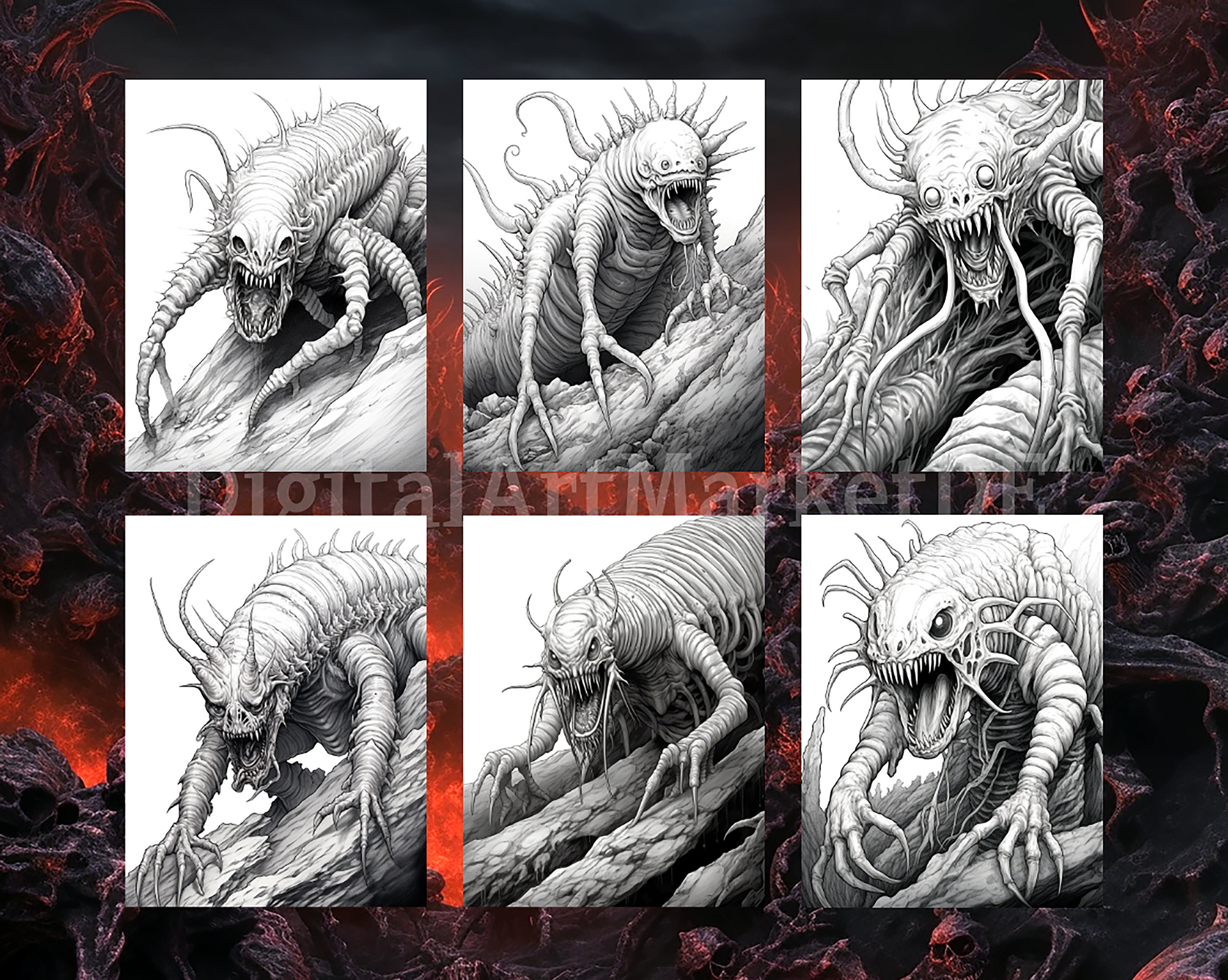 The Crawler Coloring Pages for Adults instant Download - Etsy