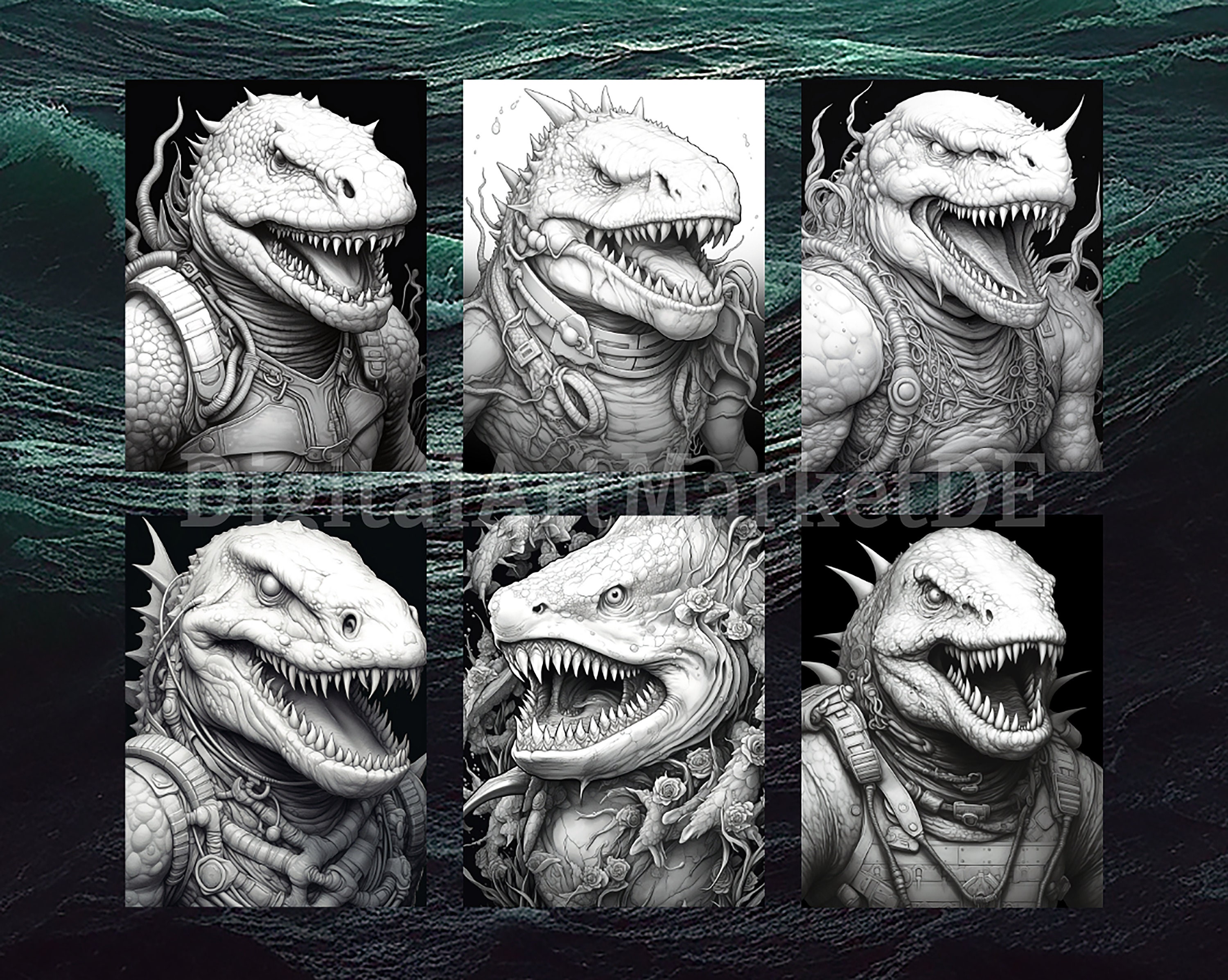 Jawsome Coloring Pages for Adults Instant Download - Etsy