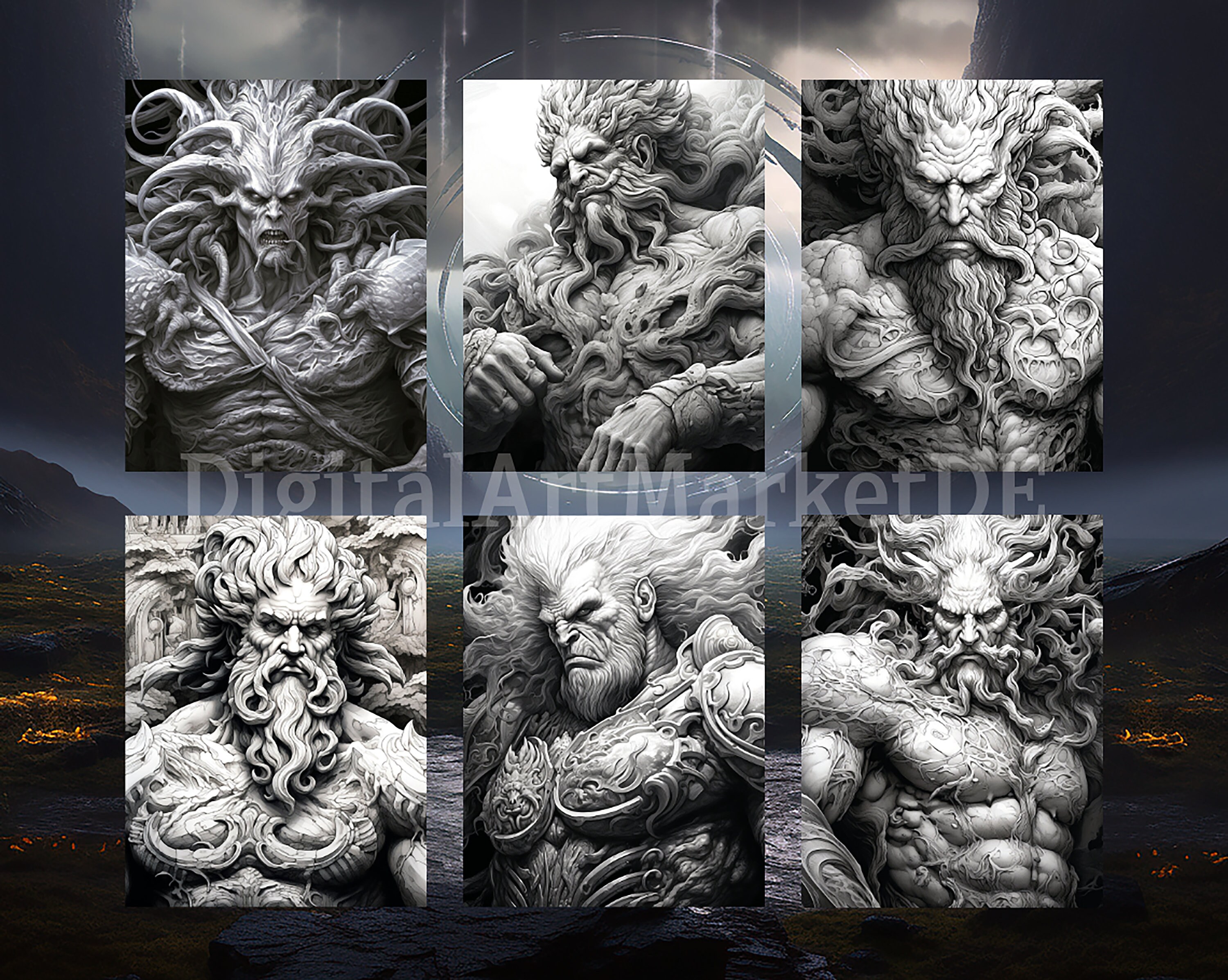 Prometheus Coloring Pagesfor Adults instant Download - Etsy