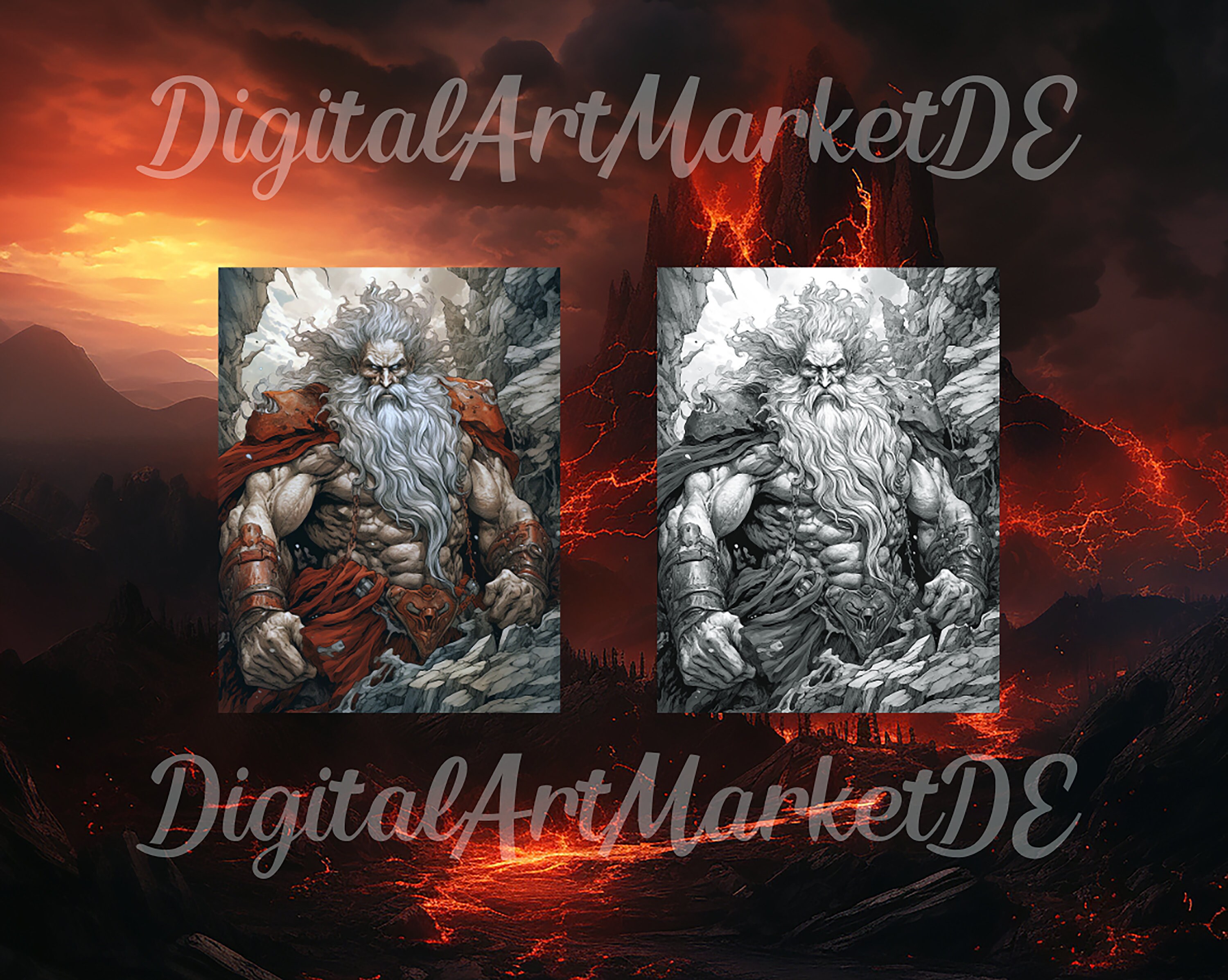 Hephaestus Coloring Pages for Adults Instant Download - Etsy
