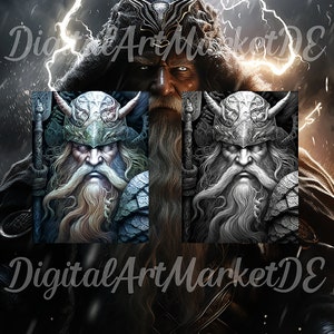 Odin Coloring Pages,for Adults Instant Download grayscale Coloring Page ...