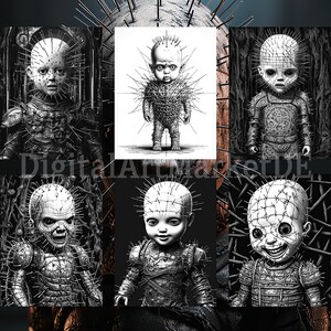 Baby Needle Coloring Pages for Adults -instant Download -grayscale ...