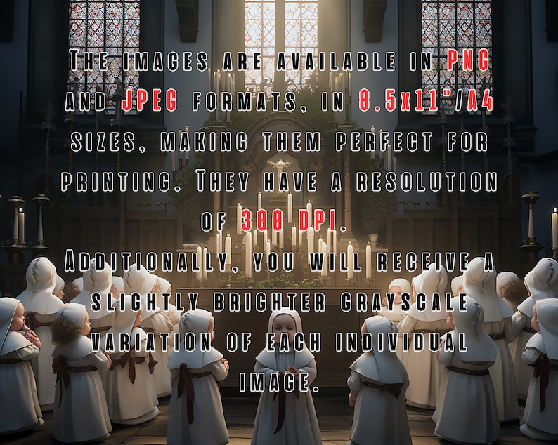 Baby Nun Coloring Pages for Adults instant Download - Etsy