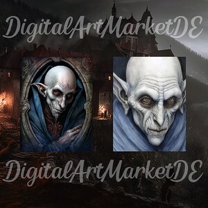 Nosferatu Inspired Coloring Pages for Adults - Instant Download ...