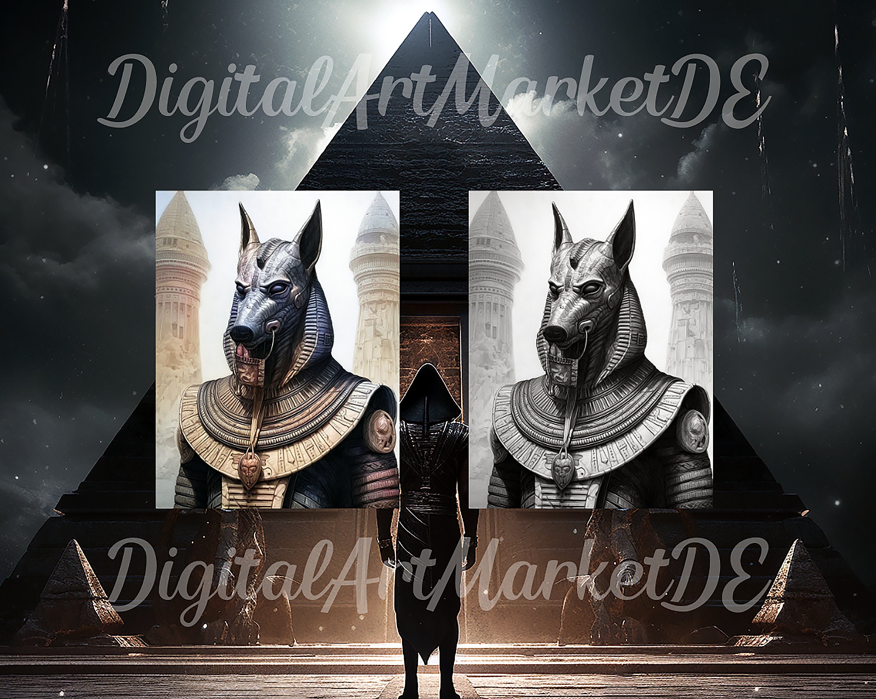 Páginas para colorear inspiradas en Anubis para adultos - Etsy España