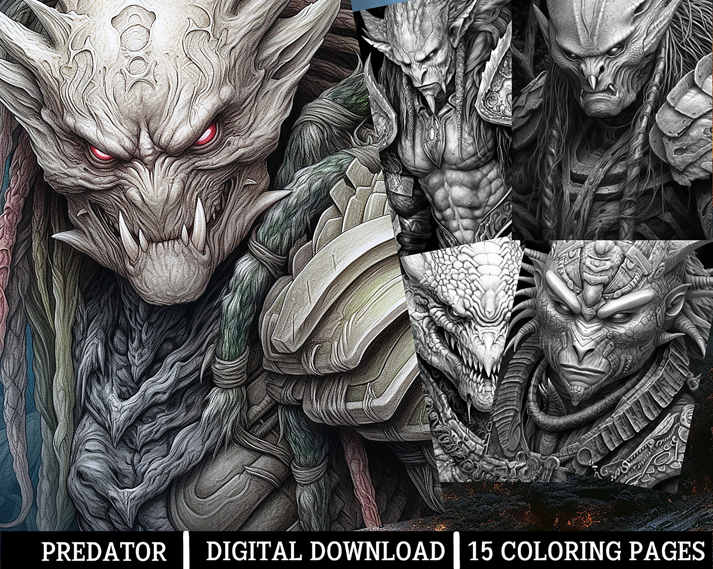 Predator Coloring Pages