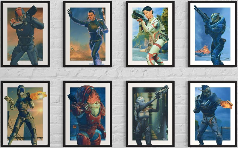 Mass Effect Inspired Saren Arterius Rogue Spectre Digital Art Prints ...