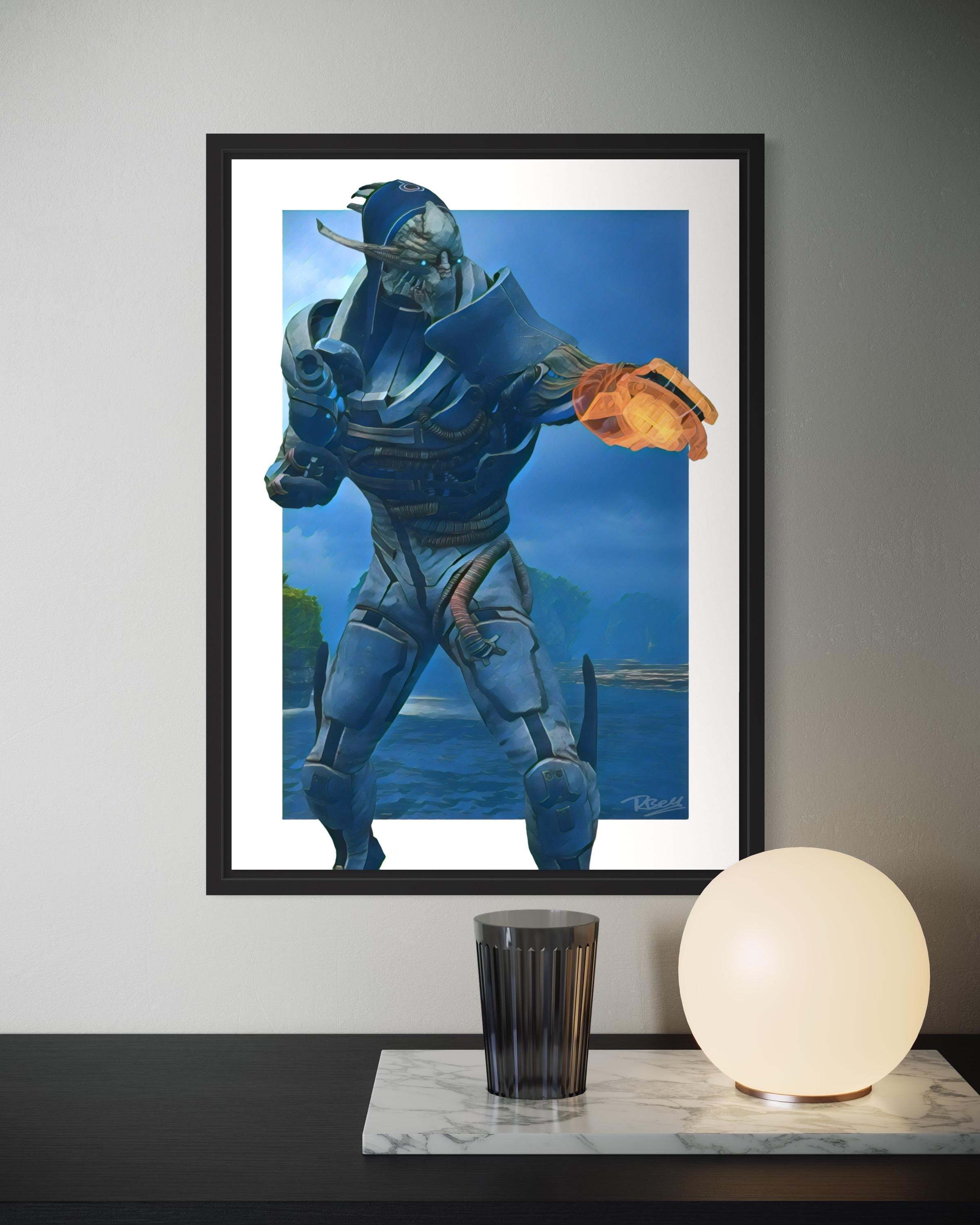 Mass Effect Inspired Saren Arterius Rogue Spectre Digital Art Prints ...
