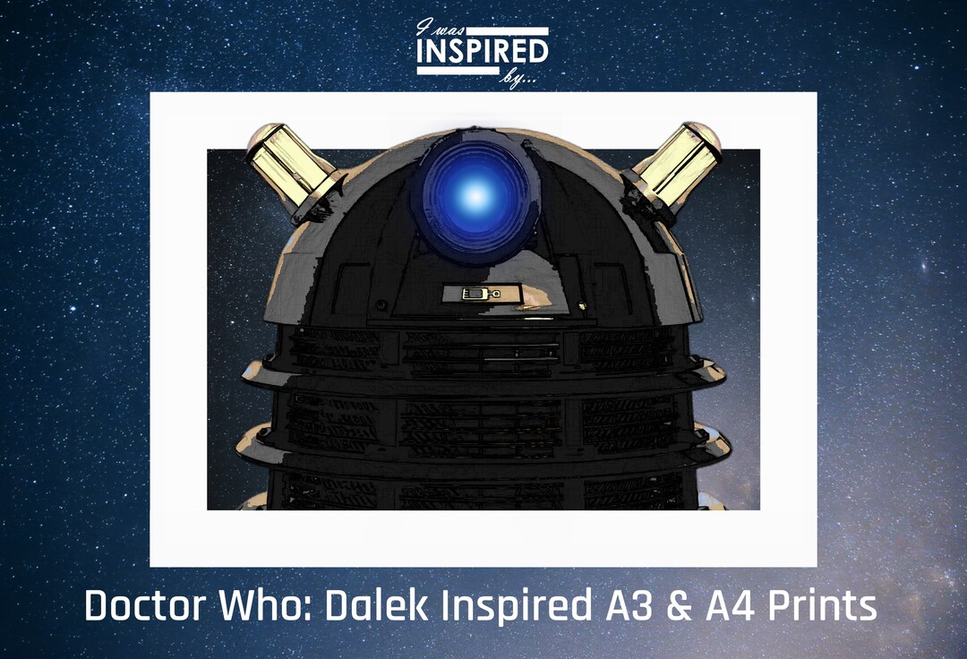 Doctor Who Dalek Inspired Digital Art A3 & A4 Poster Prints - Etsy UK