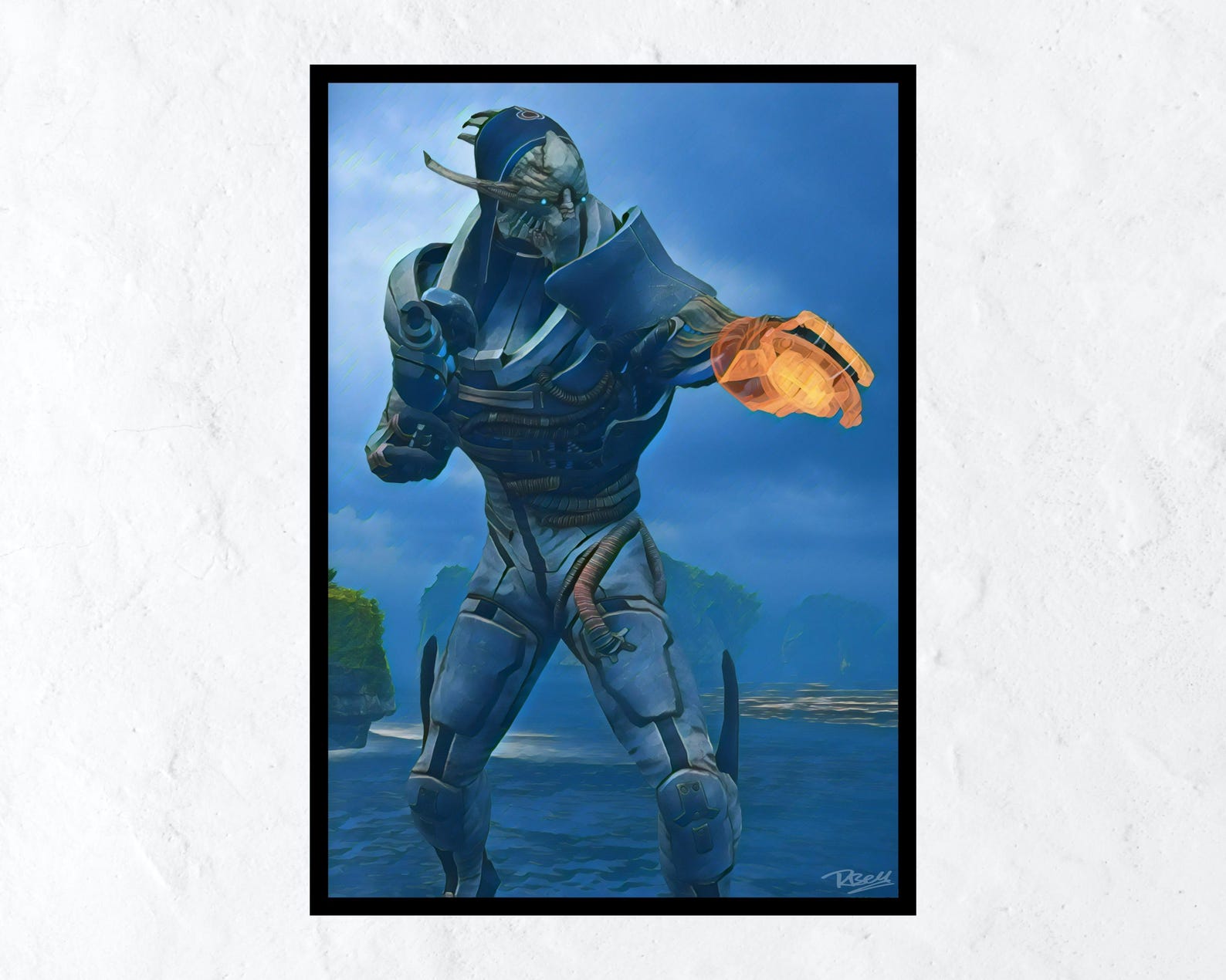 Mass Effect Inspired Saren Arterius Rogue Spectre Digital Art Prints ...