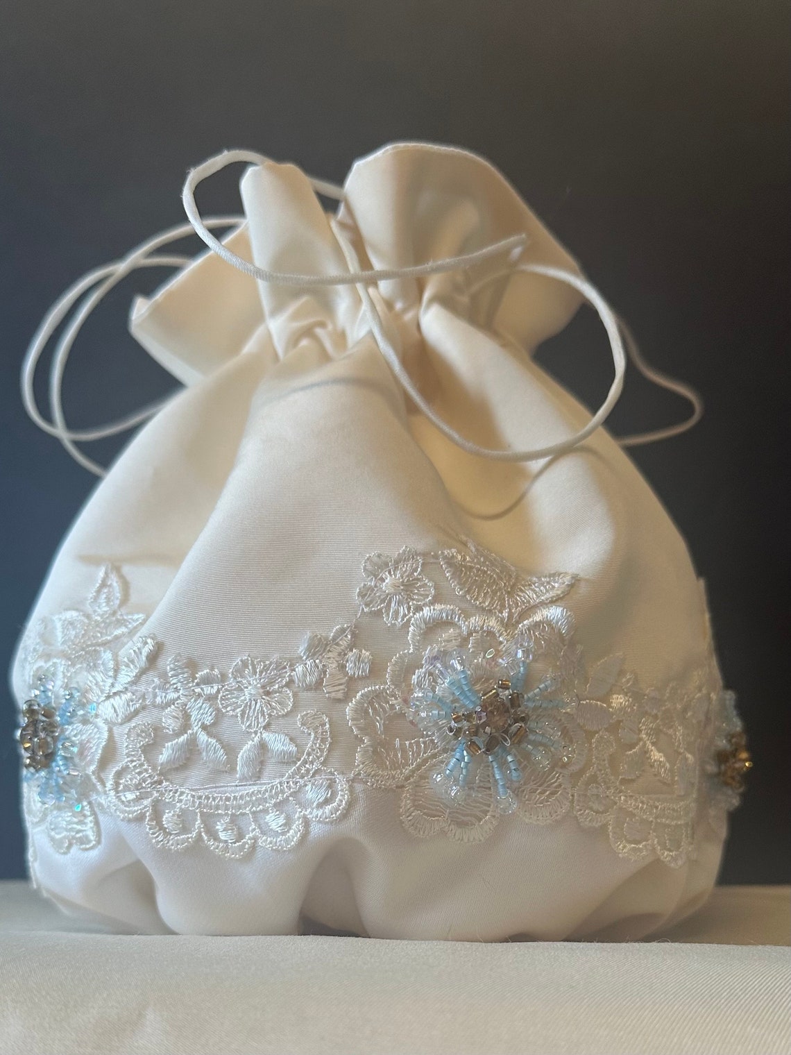 Silk Taffeta and Satin Wedding Moneybag Embroidery Couture Bridal ...
