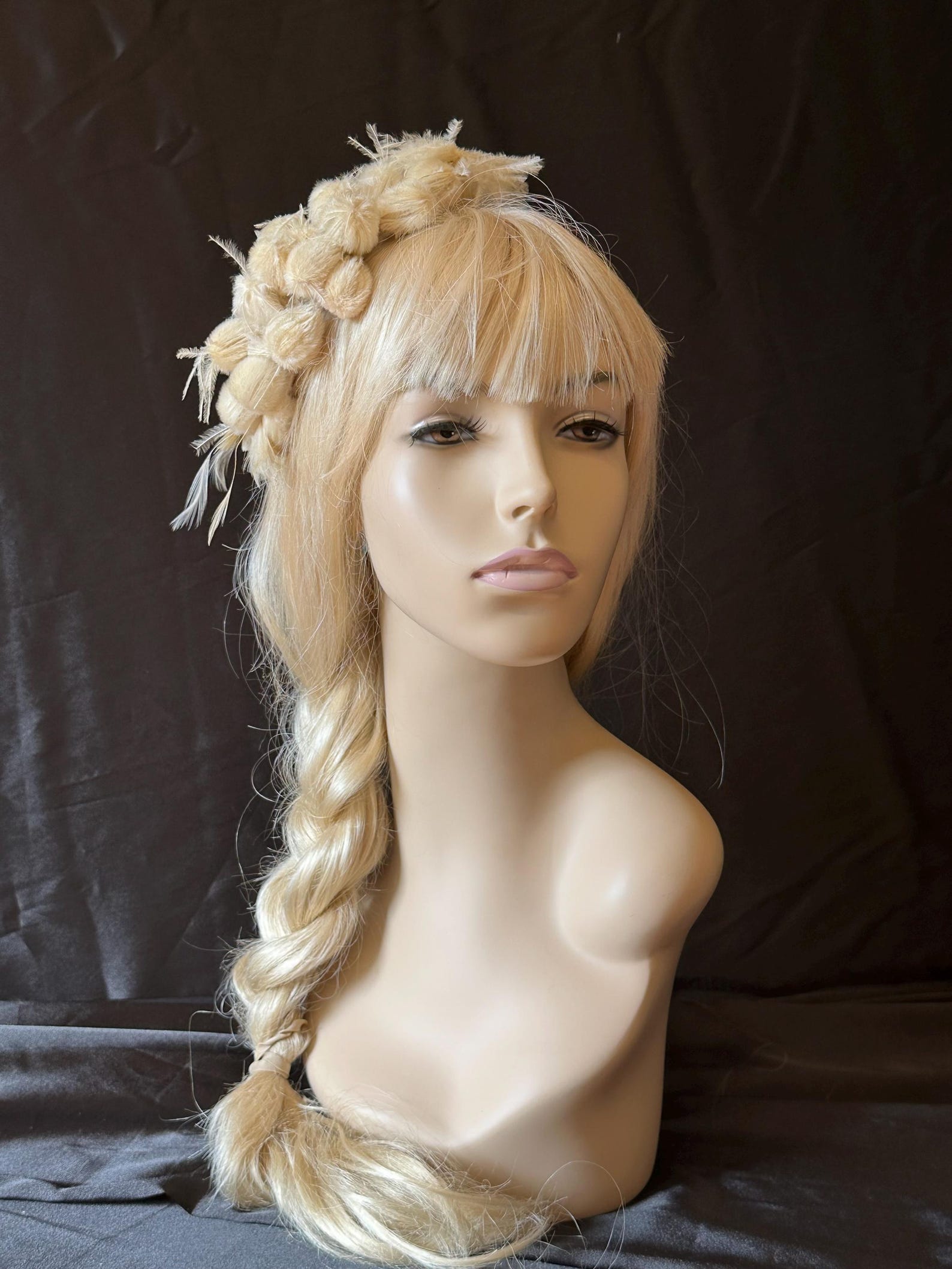 Rare Original Ostrich Feather Wedding Headdress Vintage Look Fluffy ...