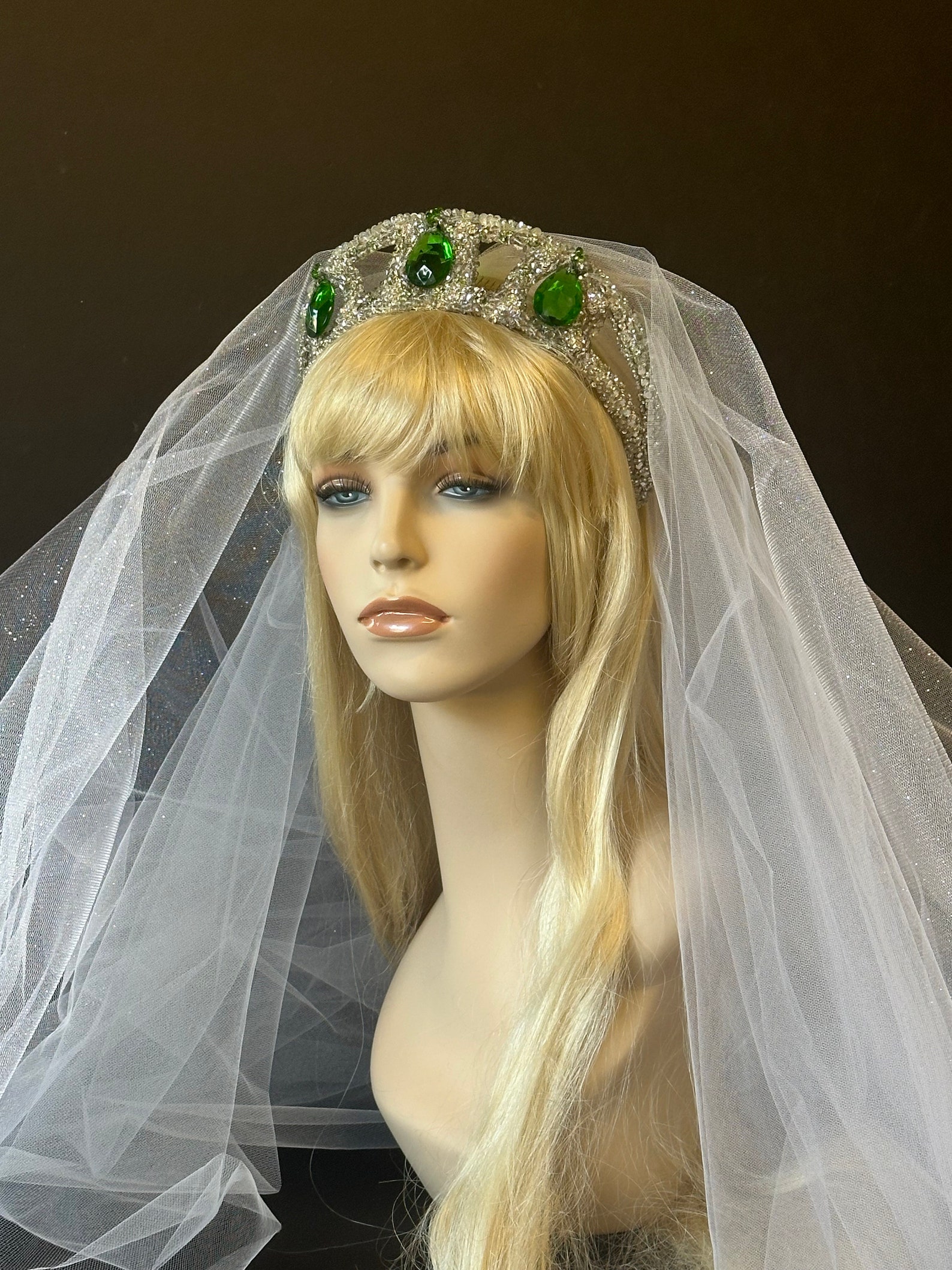 Superb Embroidered Wedding Diadem Tsarina Inspired Kokoshnick Style ...