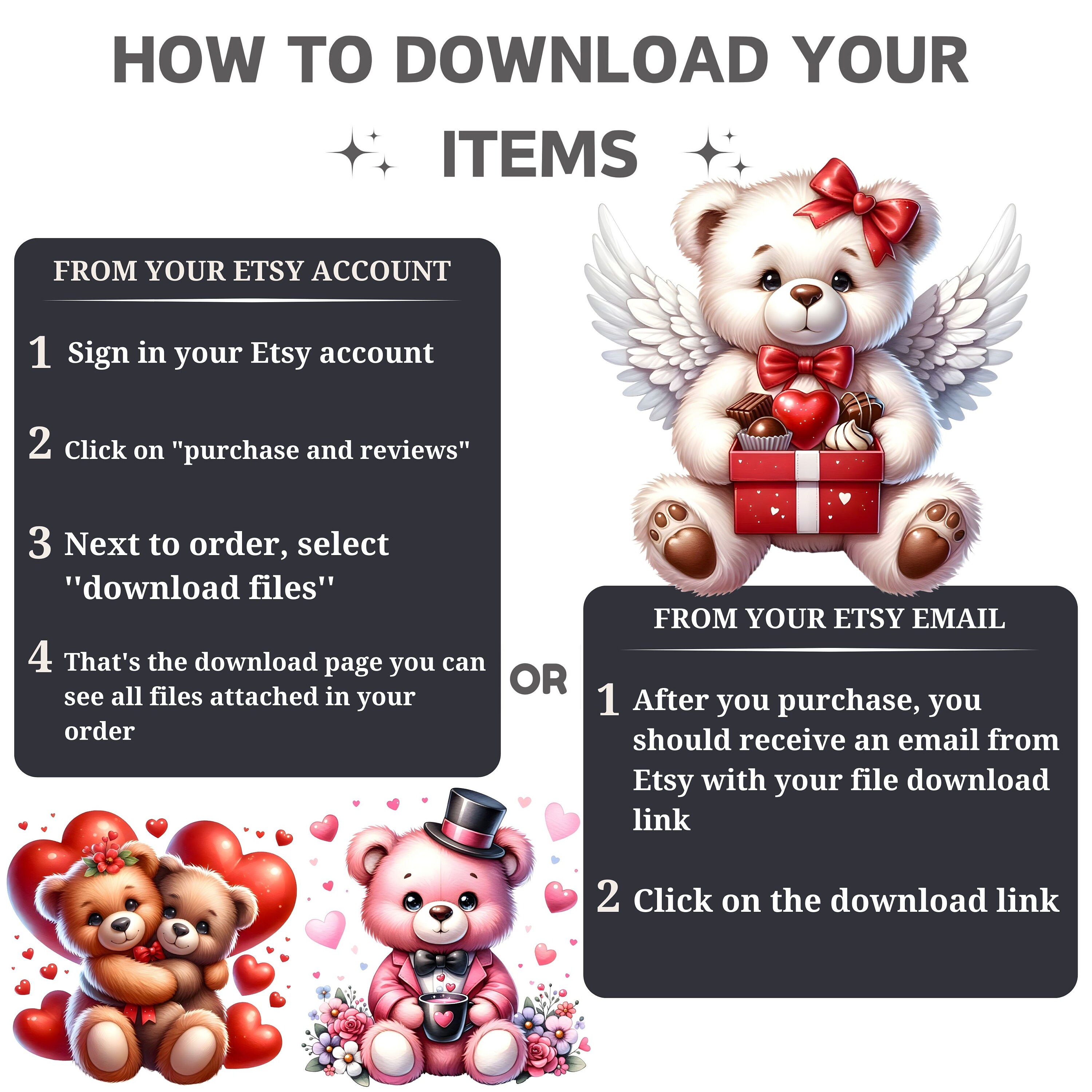 29 Valentines Teddy Bear Clipart Bundle, Bear Valentines Day Love PNG ...