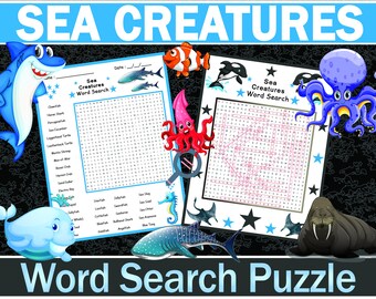 Animals of Endangered Species Word Search Puzzle 99 Printable Puzzle ...