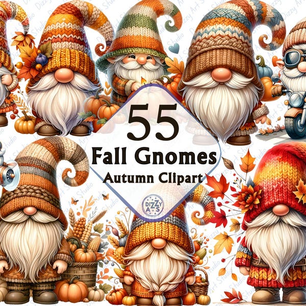Fall Gnome Clipart Sublimation Gnome Cute Gnome Png Autumn Gnome Png ...