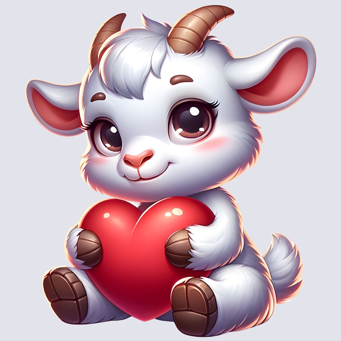 Valentines Day Animal Clipart Bundle, Animal Hugging Heart PNG ...