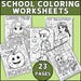 First Week & Month of School Coloring Pages School Coloring Pages for ...