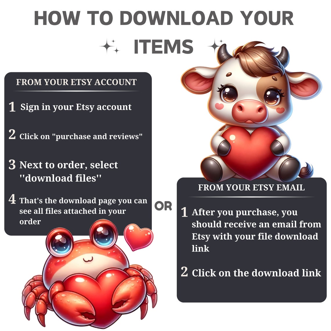 Valentines Day Animal Clipart Bundle, Animal Hugging Heart PNG ...