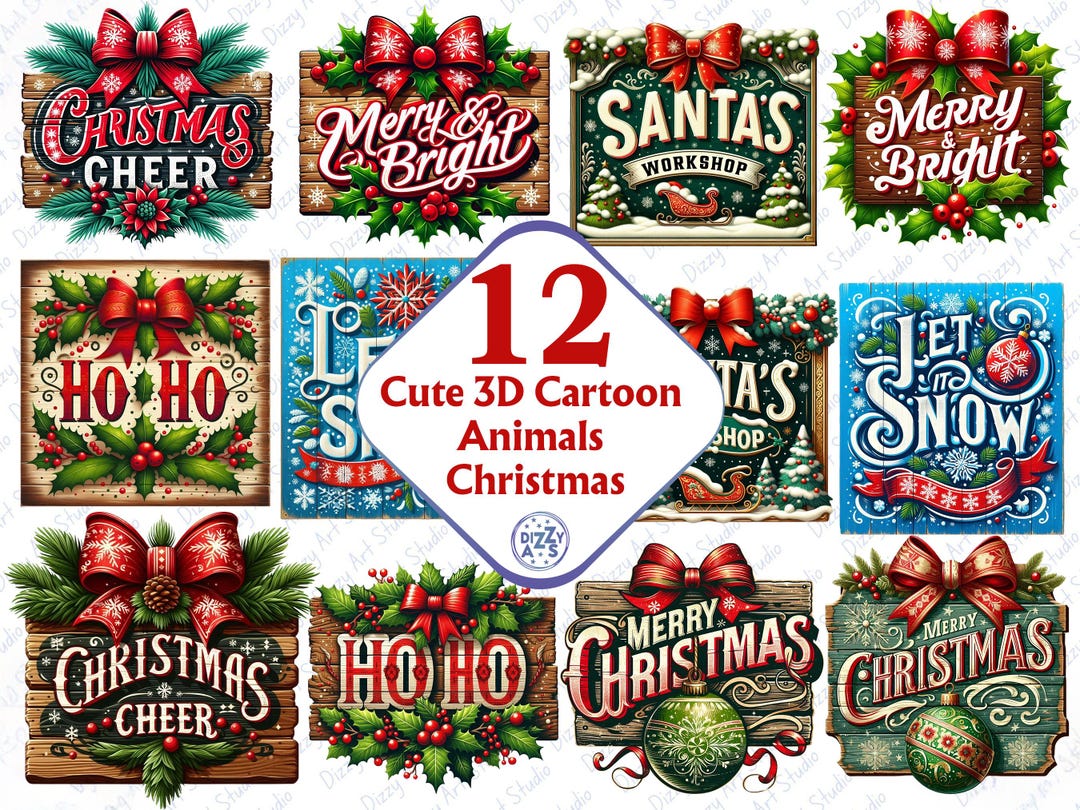 Rustic and Festive Christmas Sign, Christmas Cheer Signs, Merry and ...