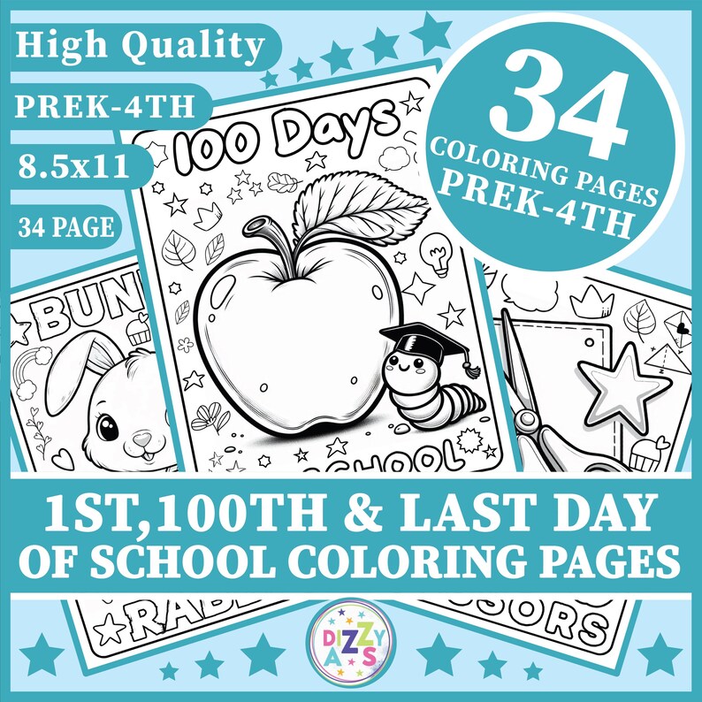 First Day of School Coloring Pages | 34 Printable Back to School ...