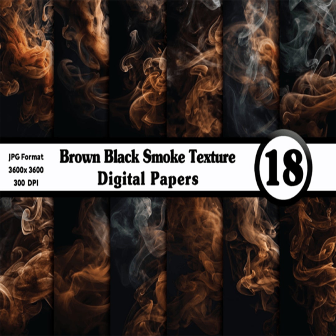 Brown Black Smoke Background Texture, Brown Black Smoke Digital Papers ...