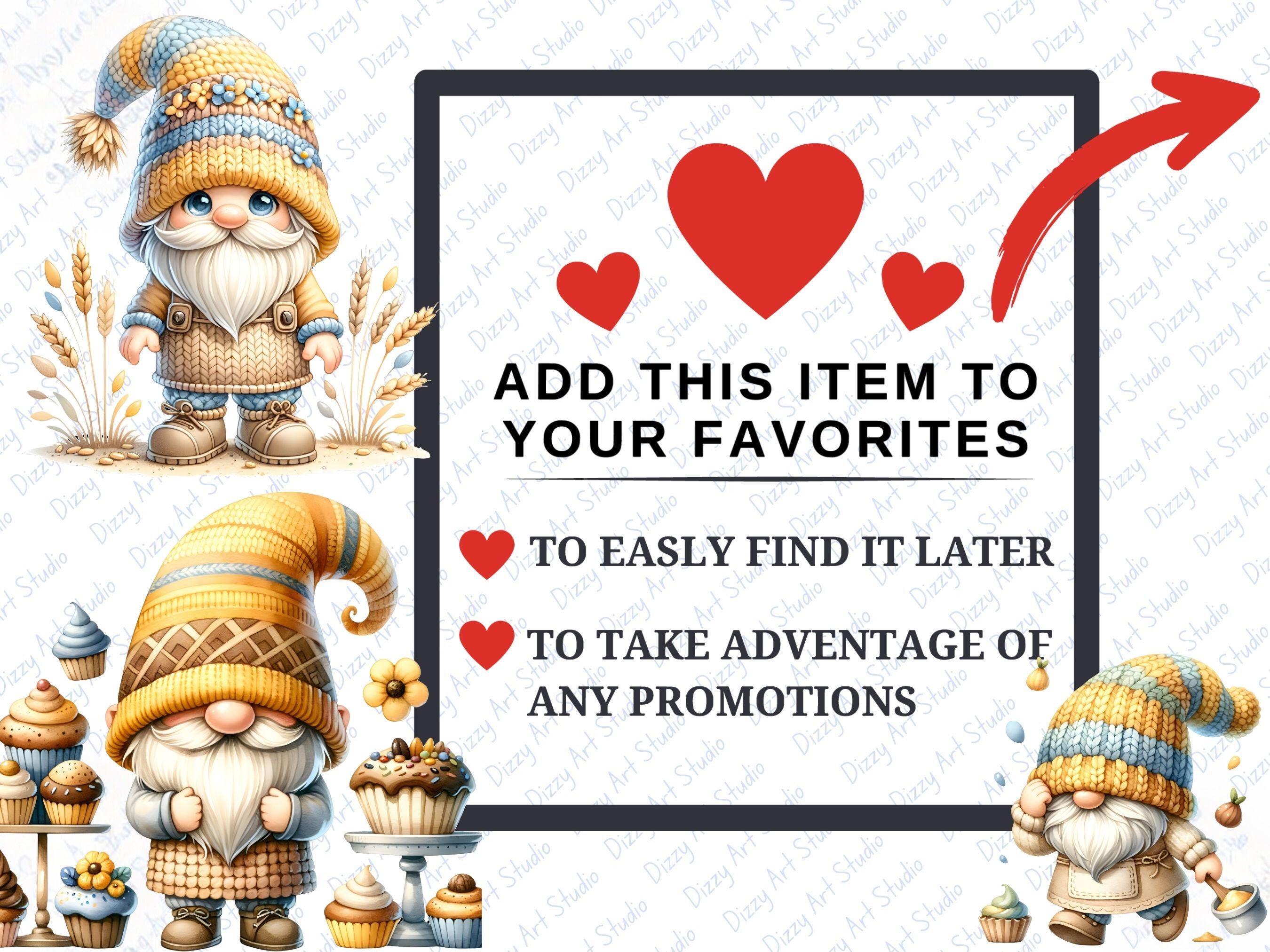 Watercolor Baker Gnome Clipart Pastry Chef Gnome, Baked With Love, Cake ...