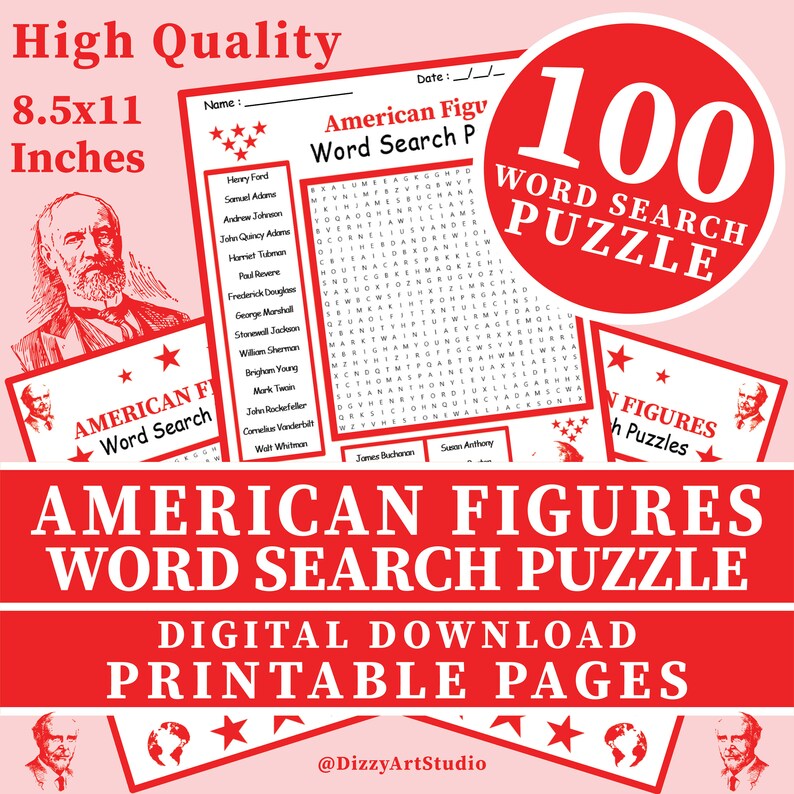 Usa Figures Word Search Puzzle Worksheet Activity | Printable Puzzle ...