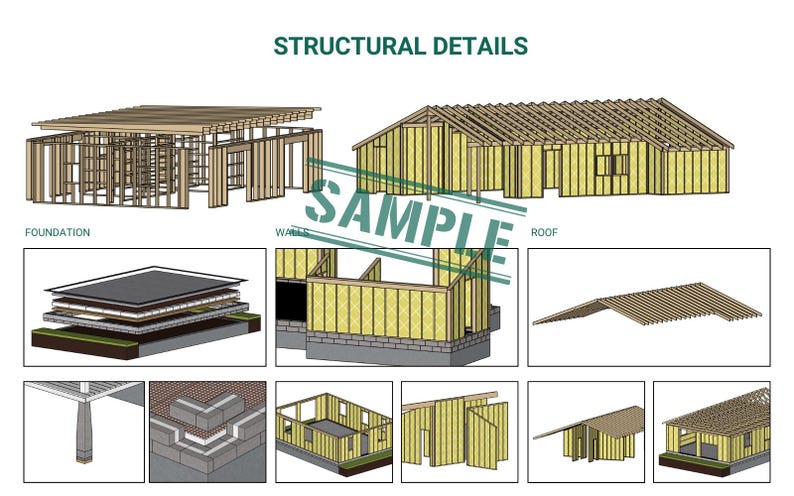 A-frame Sketchup Model 3D Blueprints DIY Prefab Home .skp CAD File 2 ...