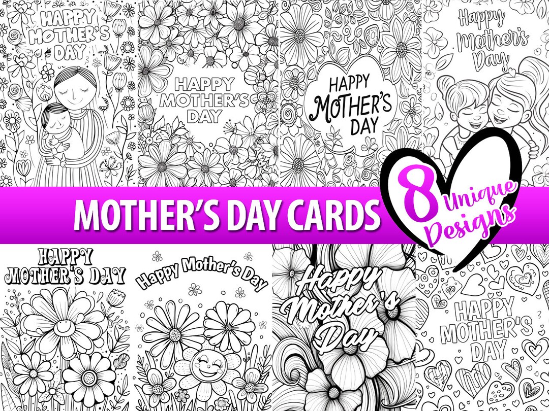 Instant Happy Mother's Day Printable Cards Download Bundle Print ...
