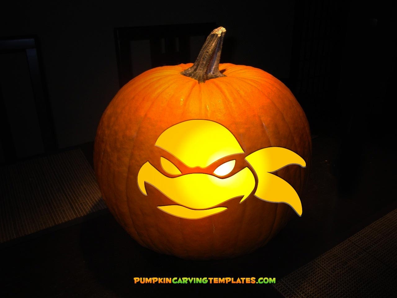 Ninja Turtle Pumpkin Template