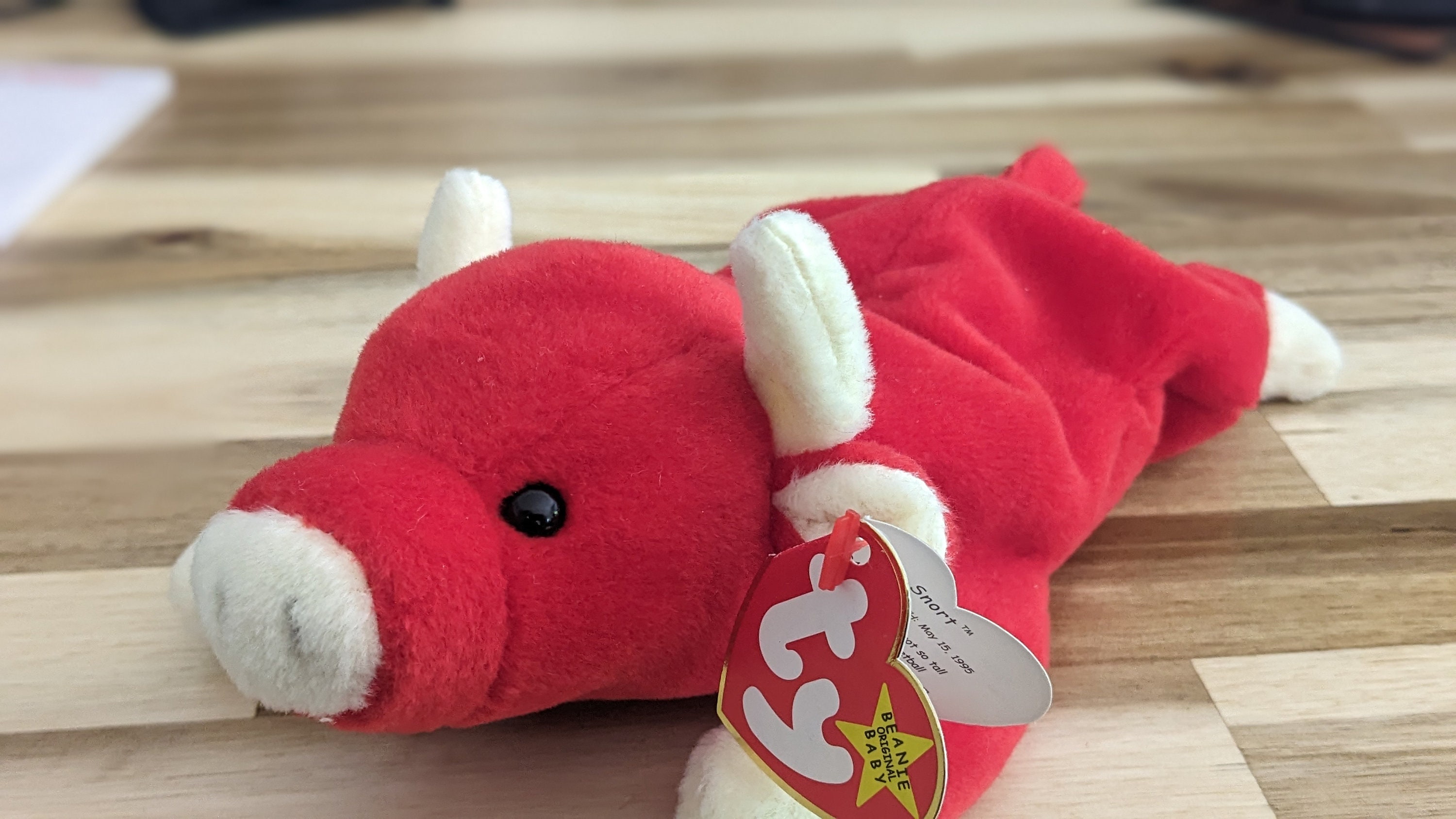 Ty Beanie Babies - Snort the Bull - Rare - Etsy