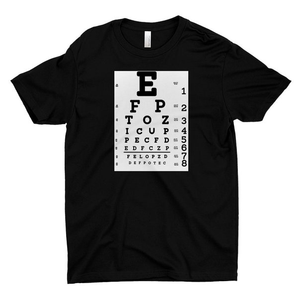 Eye Chart Shirt - Etsy