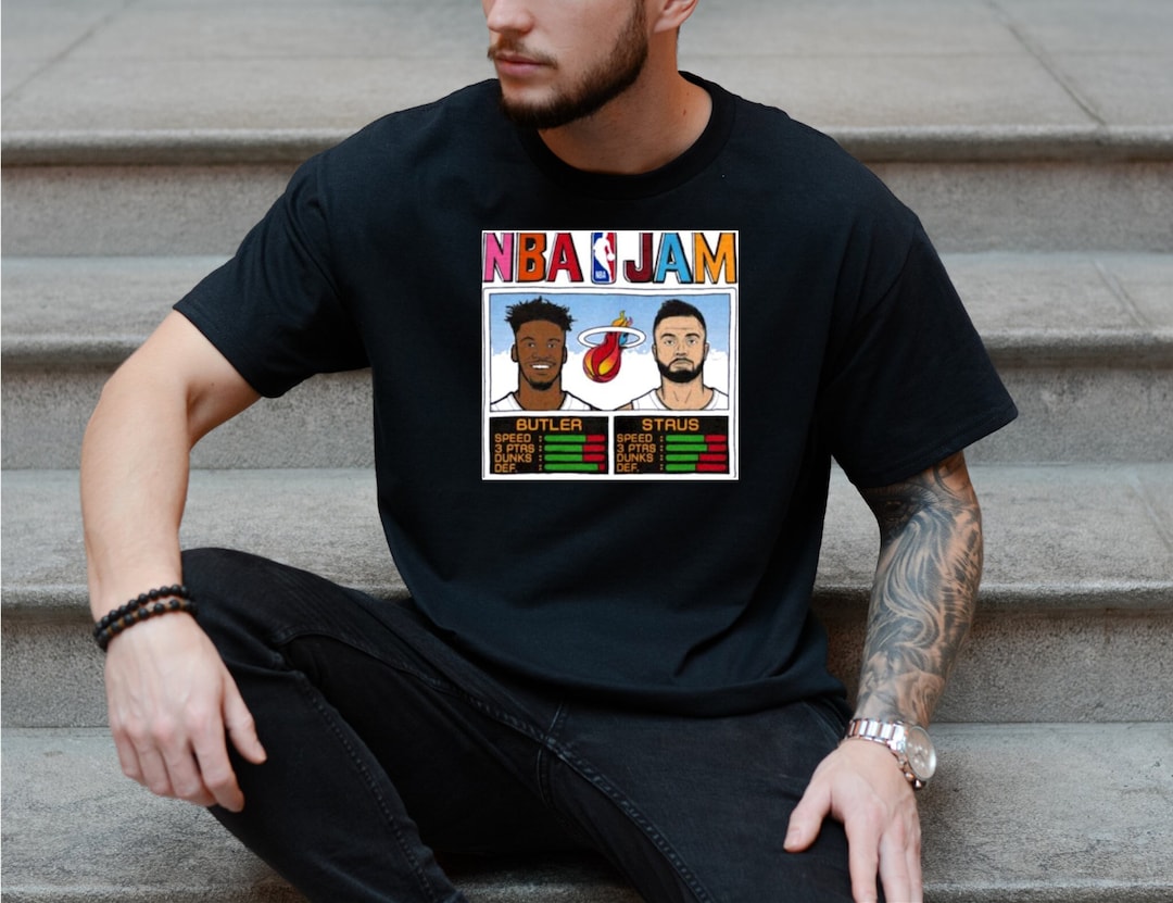 NBA Jam Shirt Jimmy Butler Shirt Miami Heat Shirt Max Strus - Etsy
