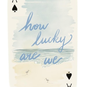 How Lucky Are We - Beach Digital Download - Etsy