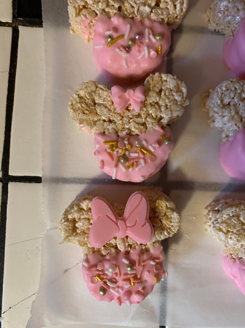 Minnie Mouse Rice Krispie Treats - Etsy