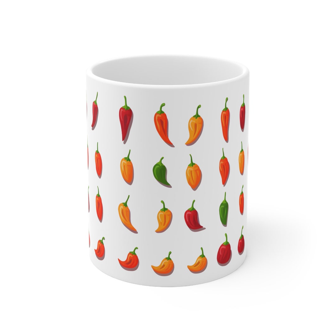 Chili Pepper Mug, Chili Pepper Gifts, Chili Cup, Pepper Plant Coffee ...