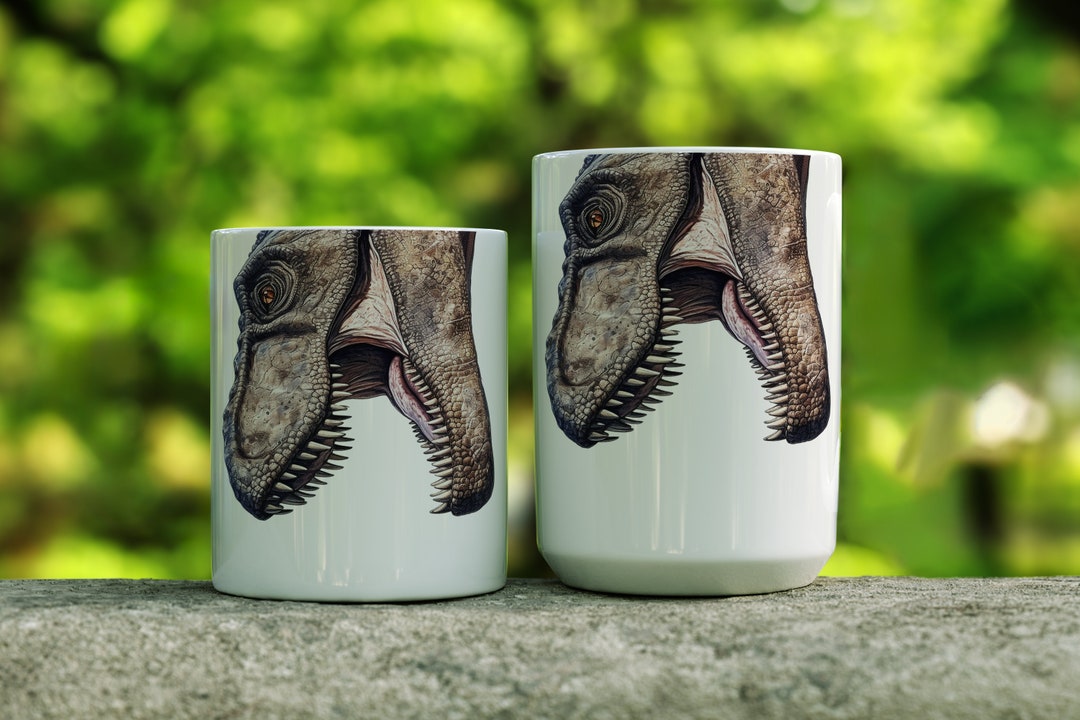 T Rex "animal Face" Mug, T Rex Face Coffee Mug, T Rex Coffee Mug, T Rex ...
