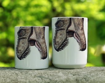 T Rex Mug, Tyrannosaurus Rex Mug, T Rex Coffee Mug, T Rex Cup, T Rex ...