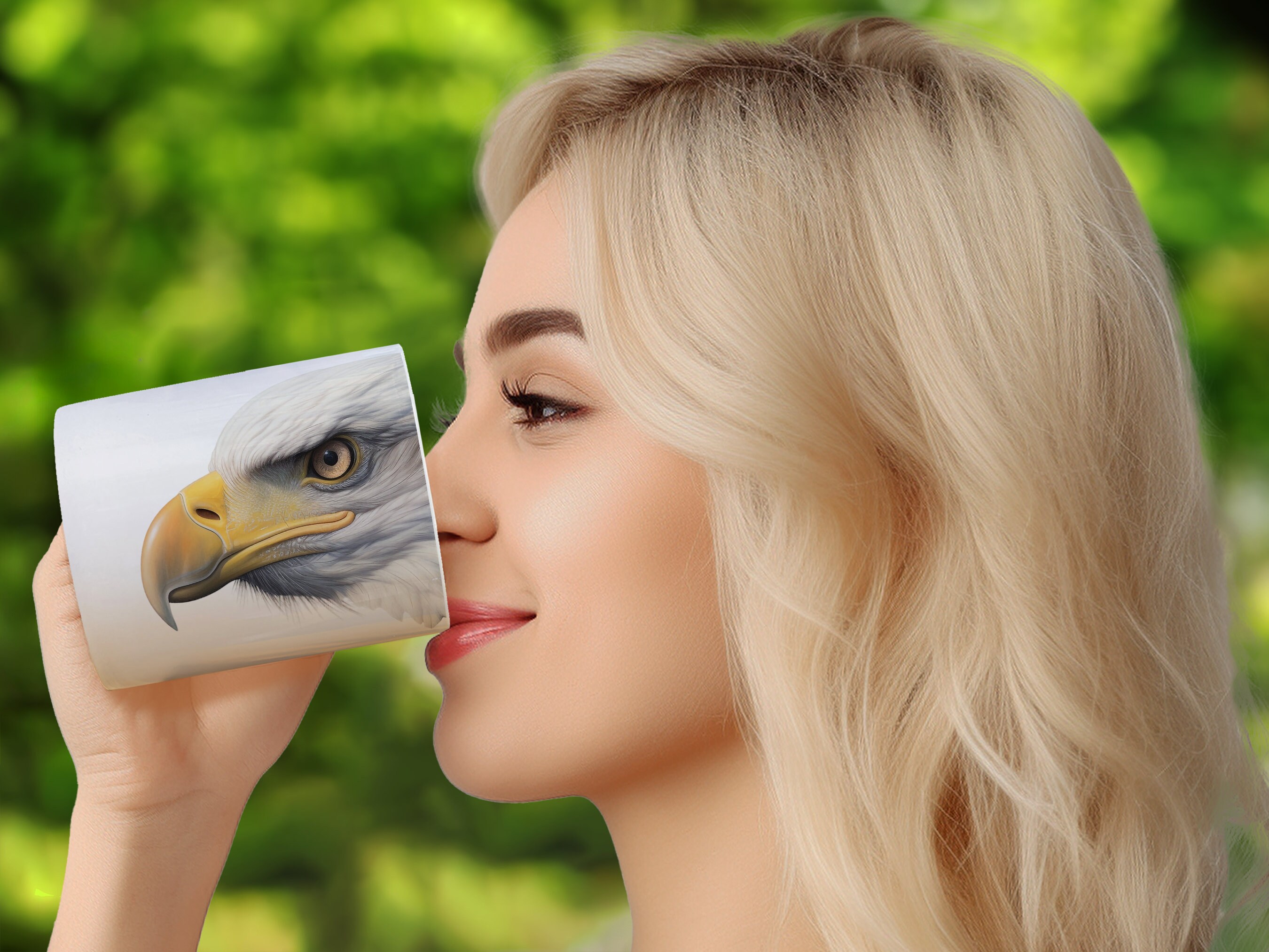 Bald Eagle "animal Face" Mug, Bald Eagle Face Mug, Bald Eagle Coffee ...