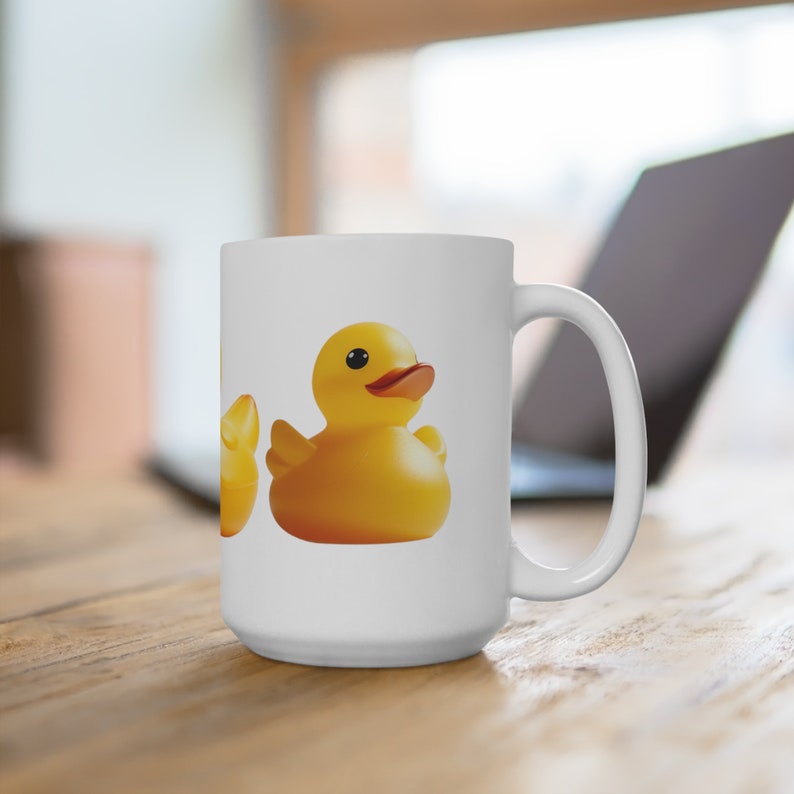 Rubber Ducks Coffee Mug, Rubber Ducky Mug, Yellow Duck Mug, Rubber ...